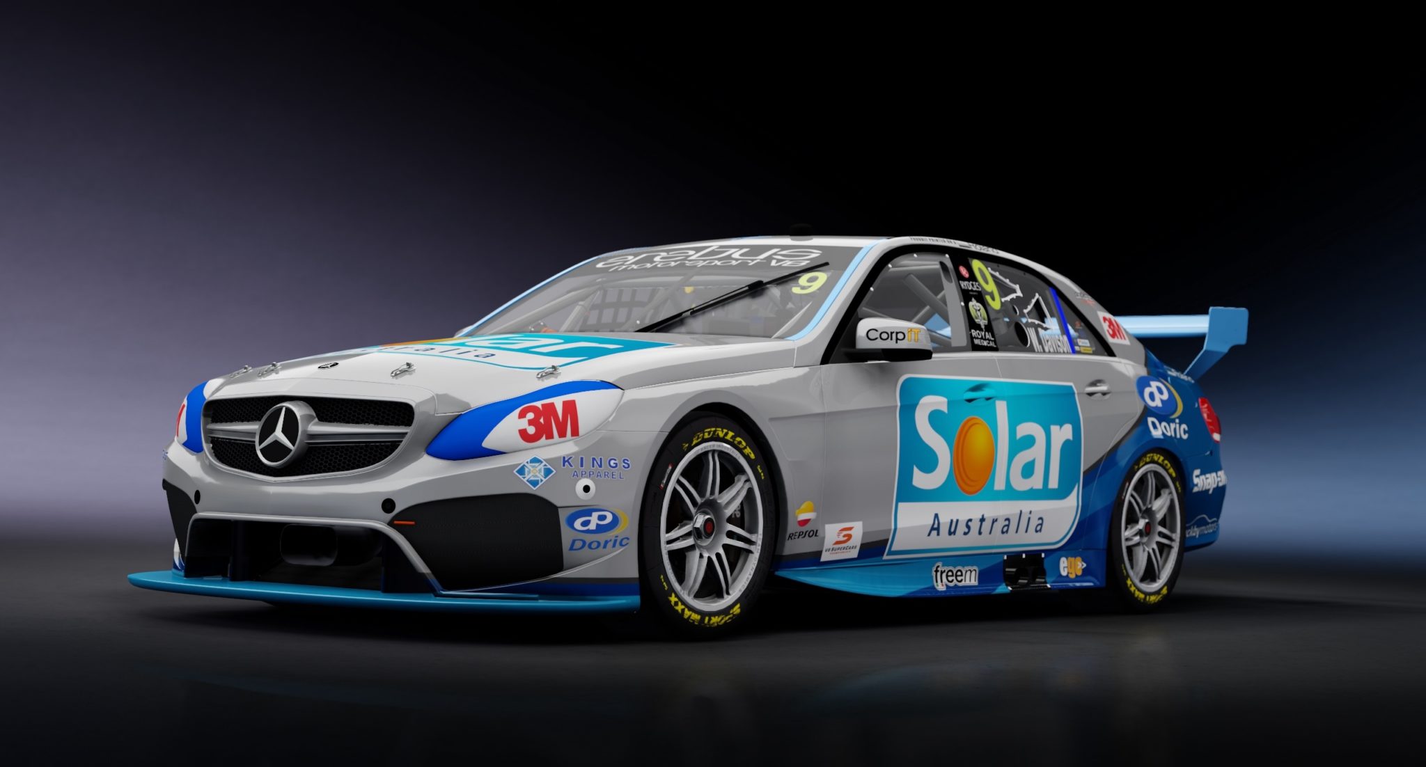 V8 Supercars Erebus Mercedes E63 AMG 2015 for Assetto Corsa - GT Supreme